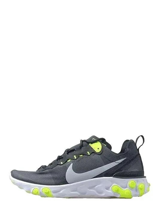 Nike React Element 55 Sneakers - Black/wolf Grey/volt