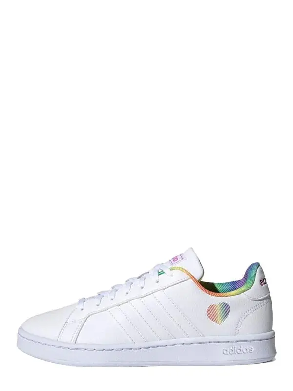 Adidas Grand Court 'rainbow Pride' Sneakers - White