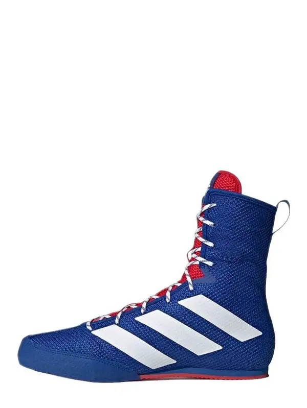 Adidas Box Hog 3 Boxing Shoes - Blue/white