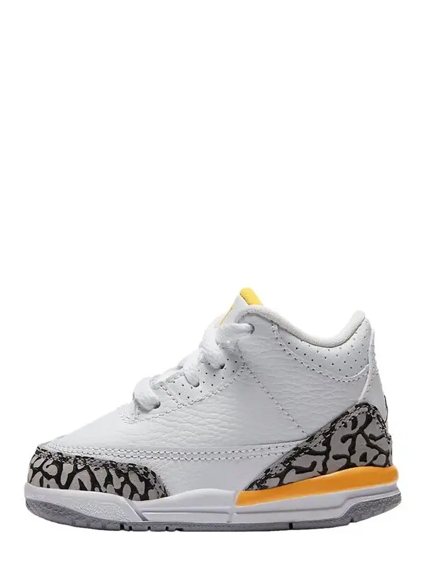 JORDAN 3 Retro 'laser Orange' Td - White/laser Orange/cement Grey