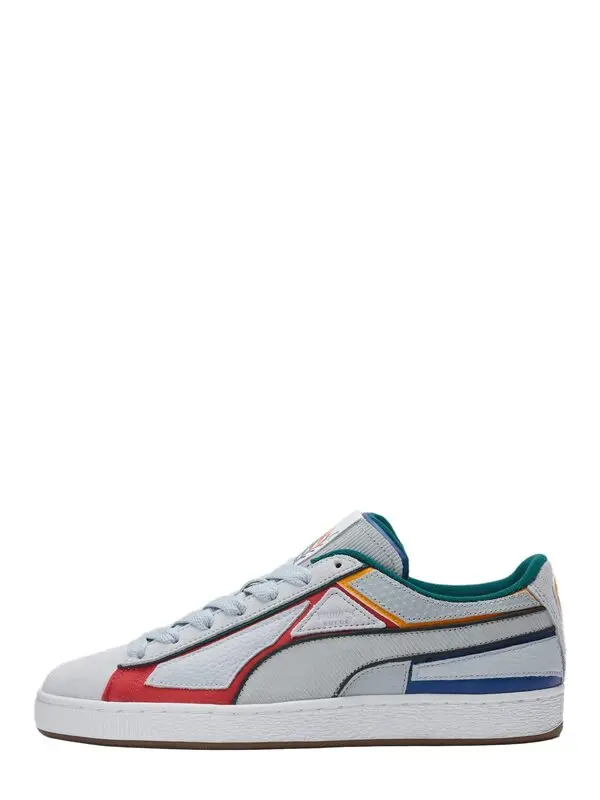 PUMA Suede Layers New Heritage Sneakers - Grey/black/varsity Green