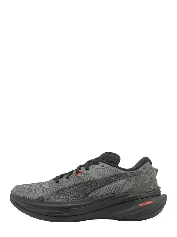 PUMA Deviate Nitro 3 Athletic Sneakers - Grey/red