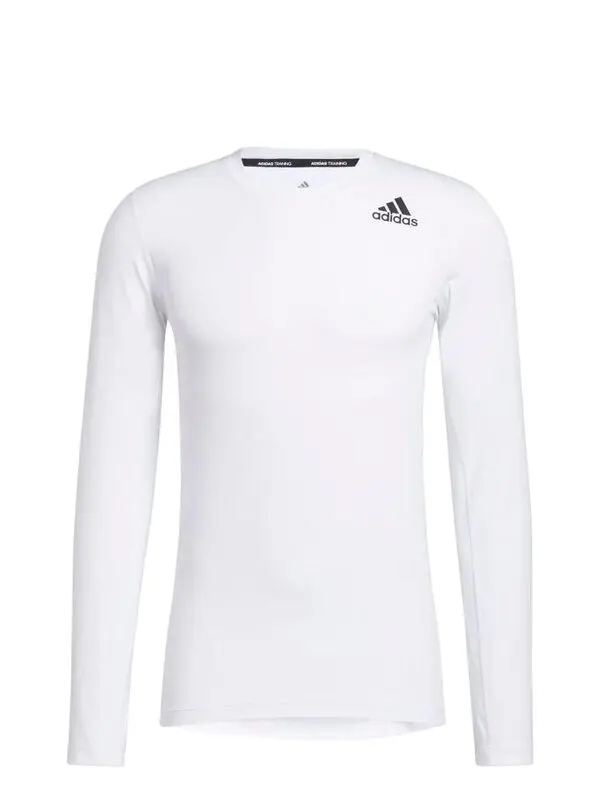 Adidas Tech Fitted Long Sleeve T-shirt - White/black
