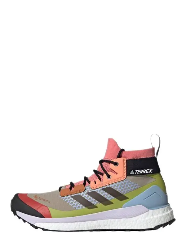 Adidas Free Hiker Gtx High Top Sneakers - Feather Grey/acid Yellow/core Black