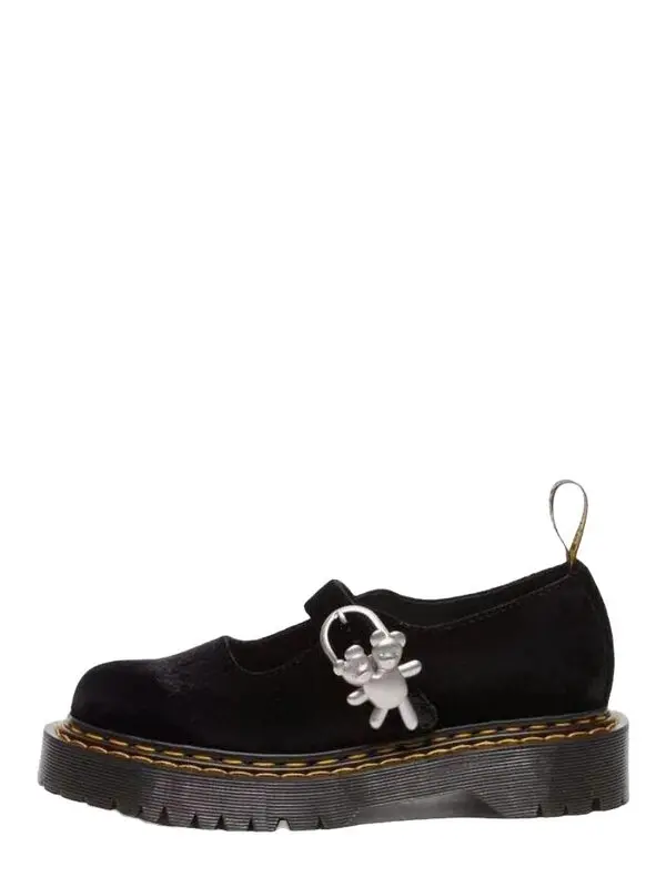 Dr. Martens Addina Bex X Heaven Marc Jacobs Velvet Mary Jane Shoes - Black