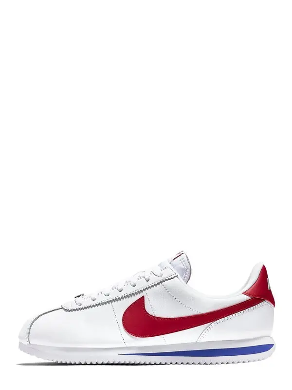 Nike Cortez Basic Leather Og "forrest Gump - White/red/royal