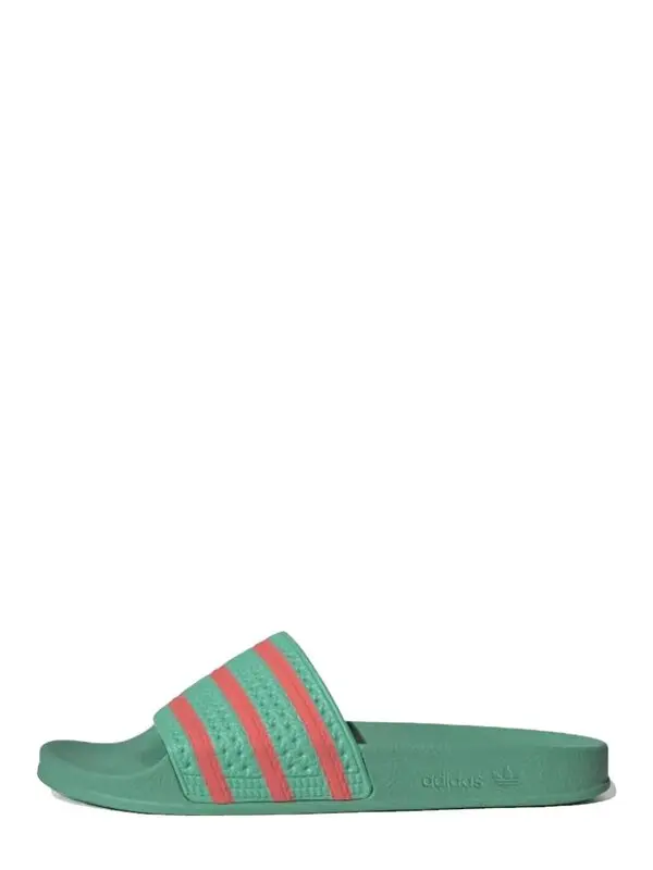 Adidas Adilette Slide - Green/orange