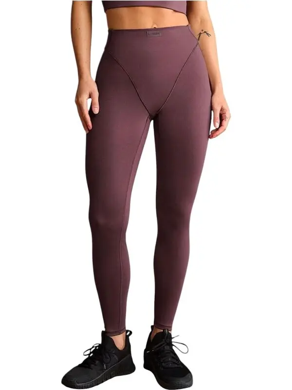 Nike X Skims Matte High-waisted V-line 26 Leggings - Currant