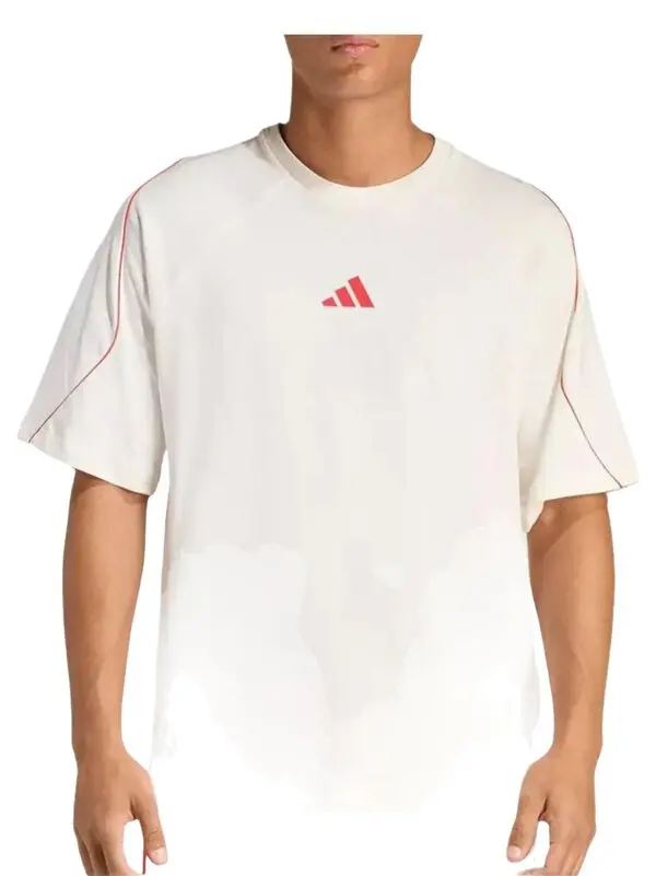 Adidas Stadium T-shirt Asia Sizing 'off White Pure Ruby - Off White/pure Ruby