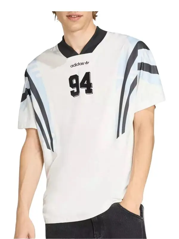 Adidas Santiago Allover Print Infill Jersey - Cloud White