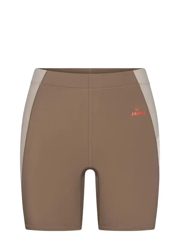 Nike X Skims Shine High-waisted 5" Biker Shorts - Truffle/stone
