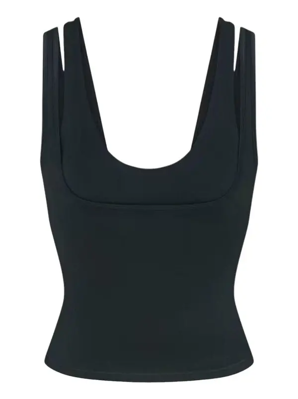 Nike X Skims Matte Double-strap Scoop Tank Top - Dark Teal