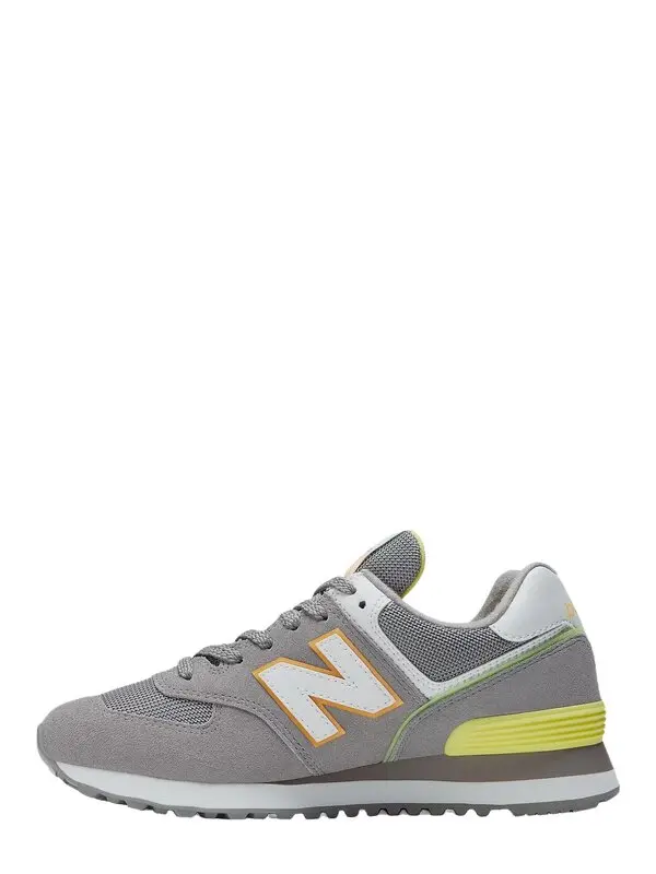 NEW BALANCE 574 Series V2 Low-top Sneakers - Dark Gray/orange/yellow