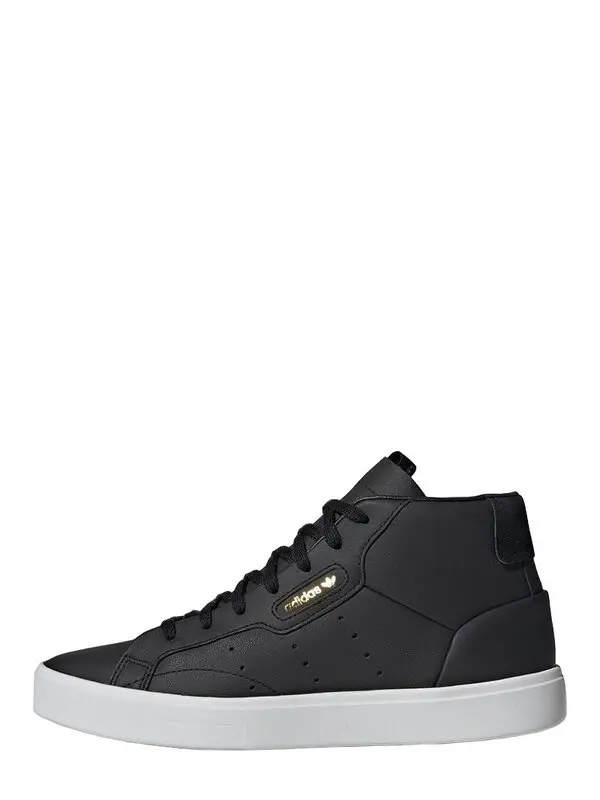 Adidas Sleek Mid-top Sneakers - Black