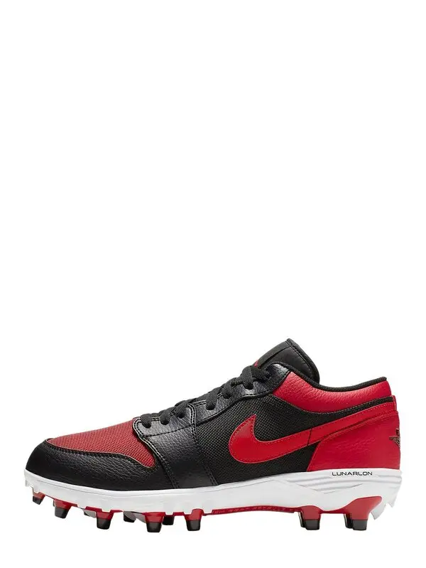 JORDAN Air 1 Low Td Cleat - Black/red