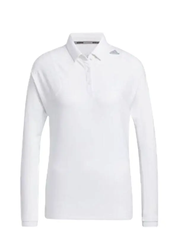 Adidas Cold.rdy Long Sleeve Polo Shirt - White