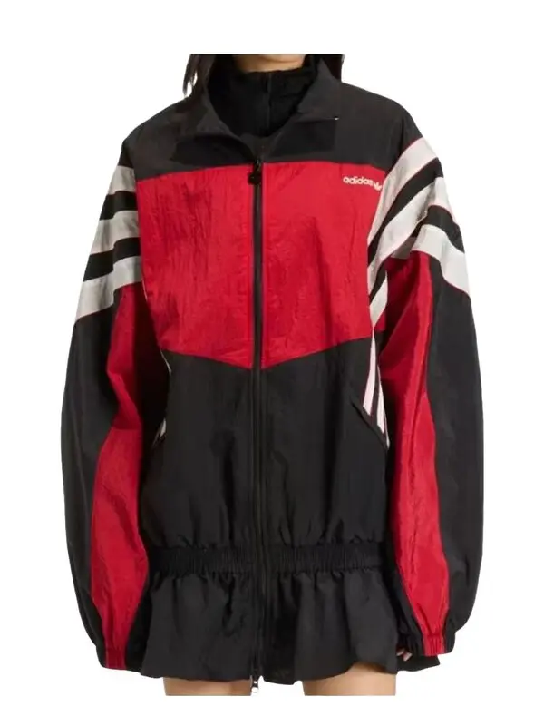 Adidas Woven Track Top - Black/red