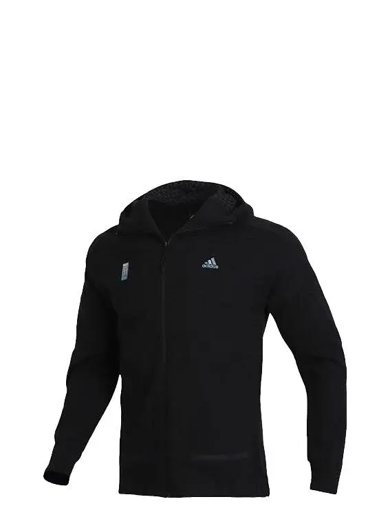 Adidas Zip-up Hooded Jacket - Black