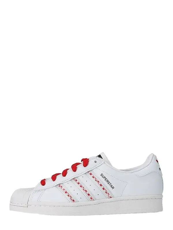 Adidas Originals Superstar Sneakers - White/red/black