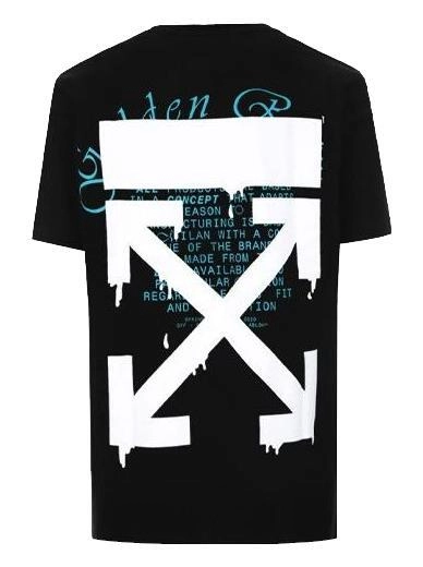 Off-White Fibonacci Dripping Arrows Slim - Black
