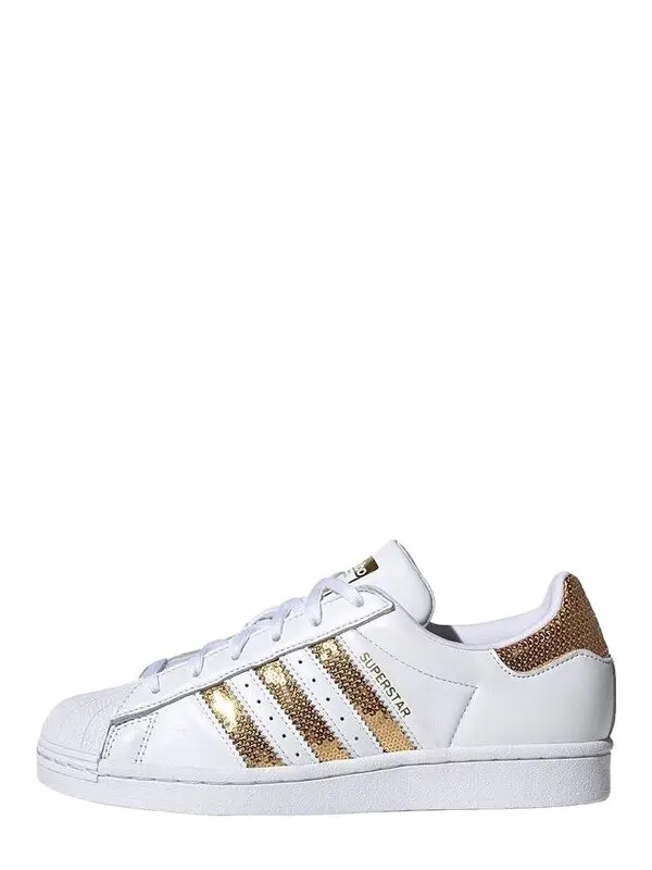 Adidas Superstar Gold Sequins - White
