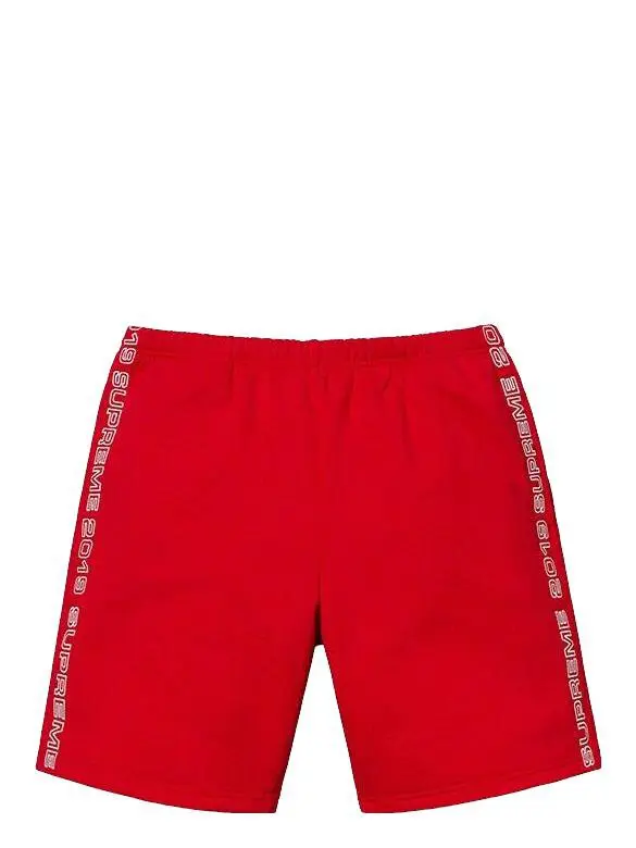 Supreme Ss19 Topline Sweatshort Shorts - Red