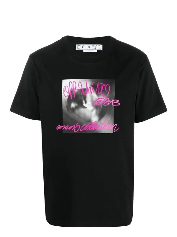 Off-White Graphic-print Tee - Black