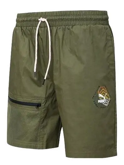 PUMA Hc Twill Short - Green/white
