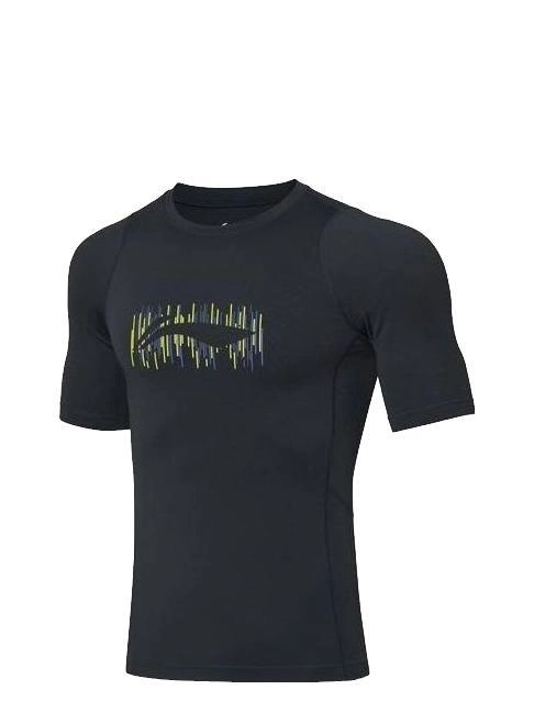 LI-NING Printed Training Short Sleeve T-shirt - Black