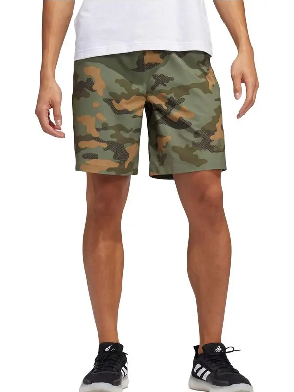Adidas Camouflage Woven Sports Shorts - Green