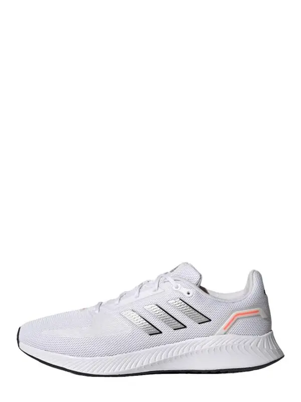 Adidas Runfalcon 2.0 "white Silver Metallic" Lace-up Athletic Sneakers - White/silver