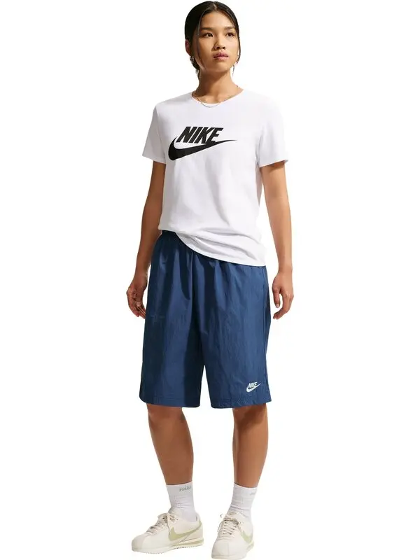 Nike Mid-rise Loose Knee-length Shorts - Mystic Navy/sail
