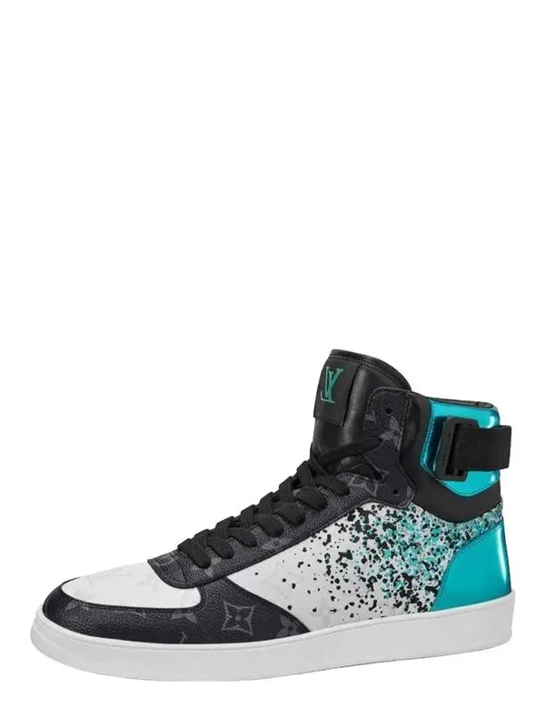 LOUIS VUITTON Rivoli Ankle Sneakers - Blue/white/black