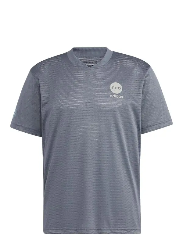 Adidas Neo Bb Mesh Tee With Alphabet Pattern - Default Colorway