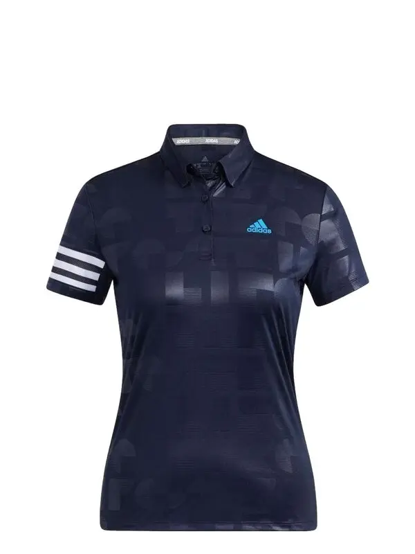 Adidas Aeroready Debossed Polo Shirt - Blue