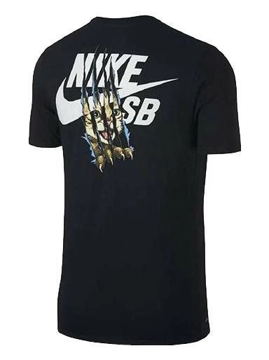 Nike Cat Scratch Short Sleeve T-shirt - Black