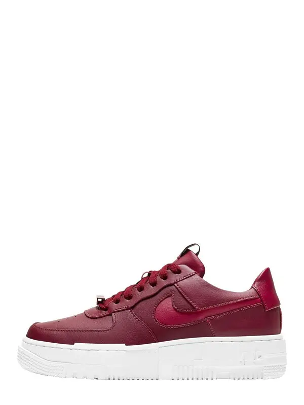 Nike Force 1 Pixel Team Red Sneakers - Red/white