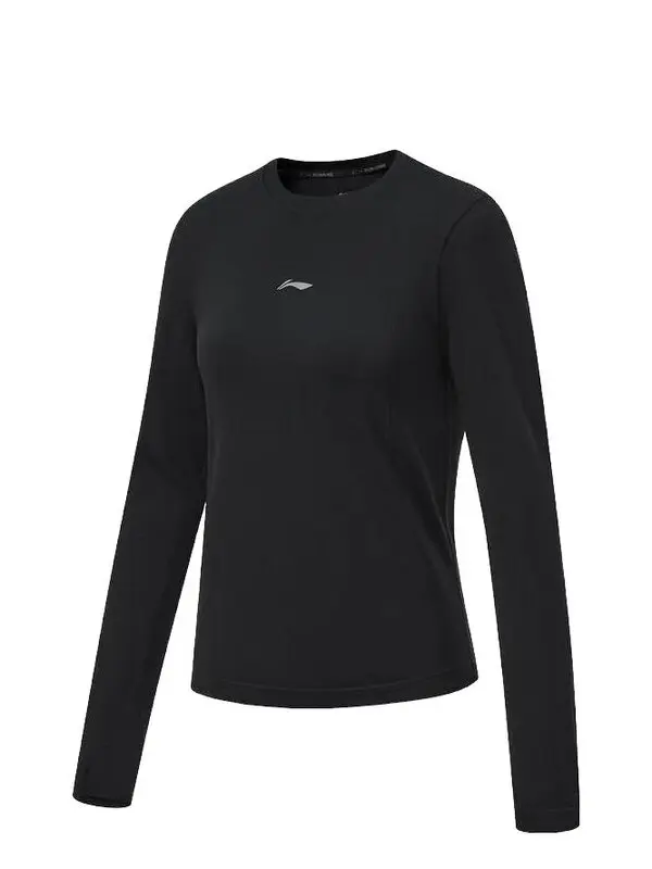 LI-NING Small Logo Long Sleeve Running T-shirt - Black