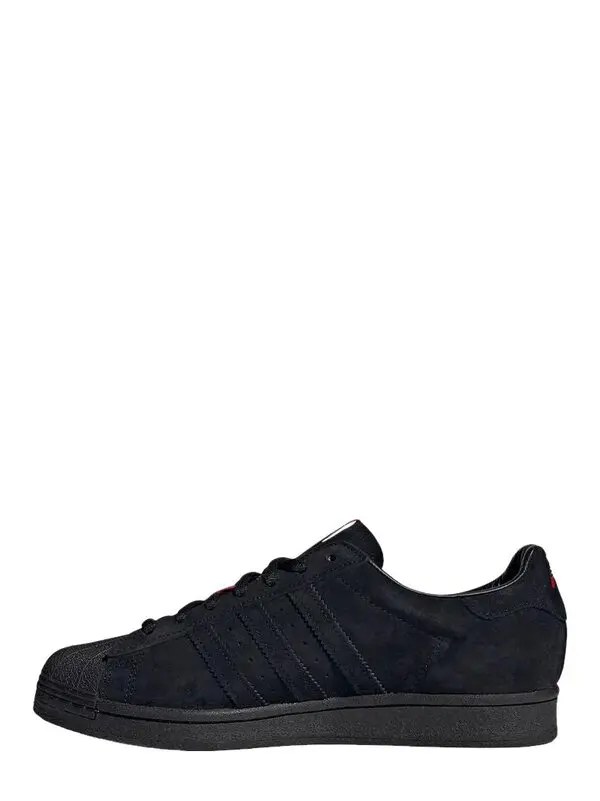Adidas Thrasher X Superstar Adv Scarlet Sneakers - Black