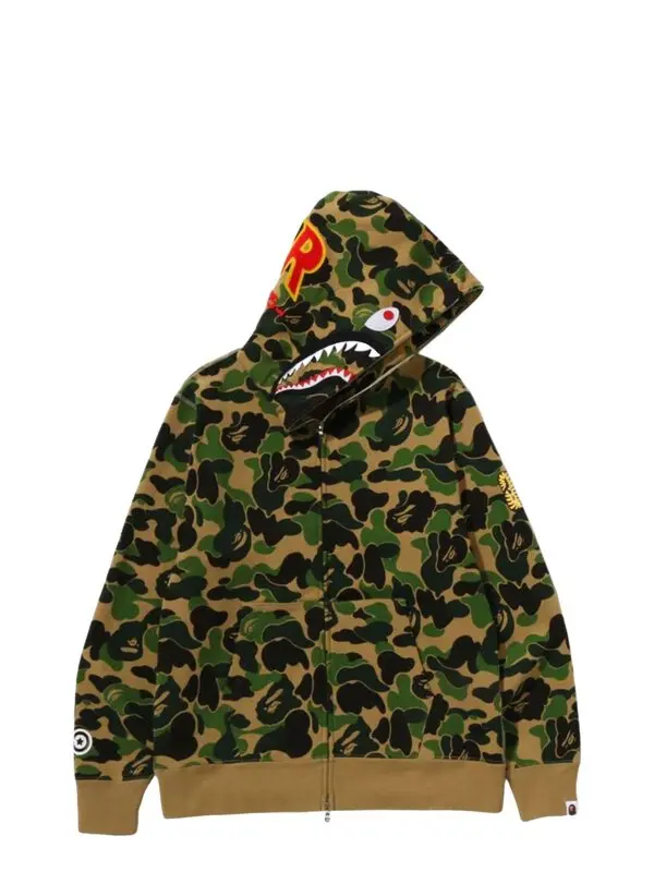 A BATHING APE 2nd Shark Full Zip Hoodie - Green