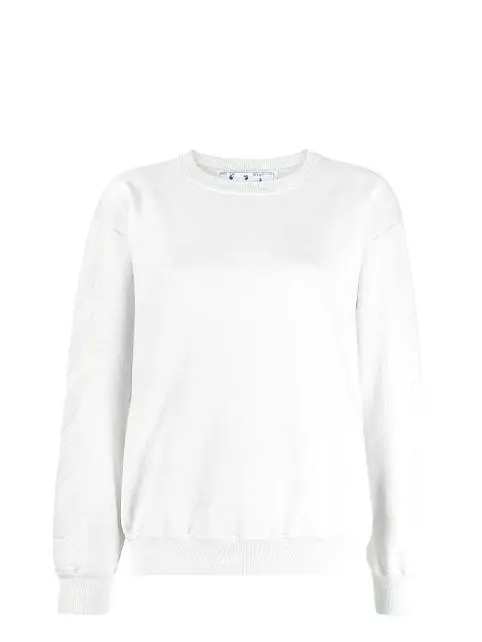 Off-White Arrow Logo Printed Sweatshirt - White