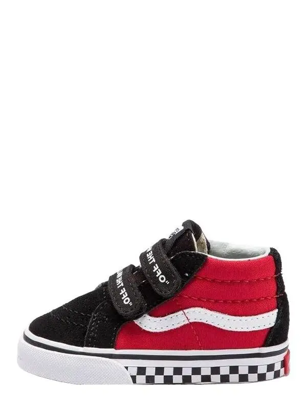 VANS Sk8-mid Reissue V 'logo Pop' Sneakers - Black/red
