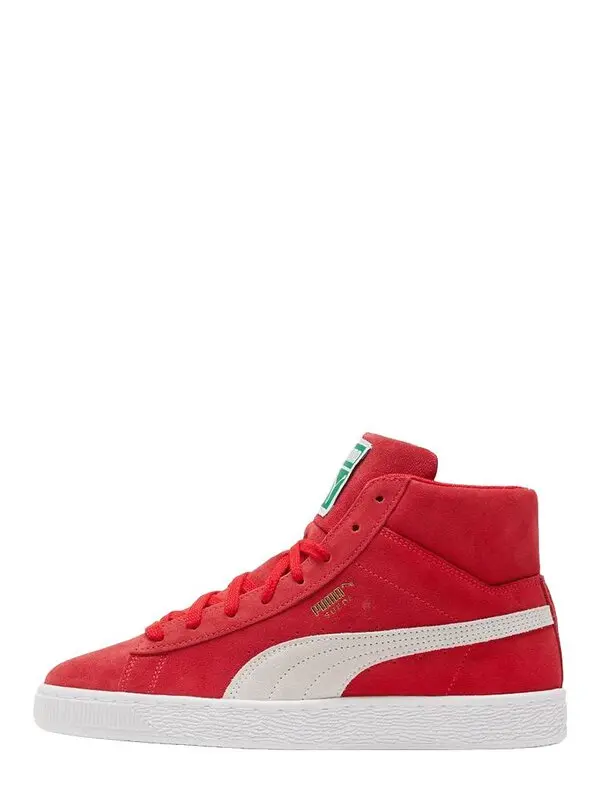 PUMA Suede Mid 21 High Top Sneakers - Red