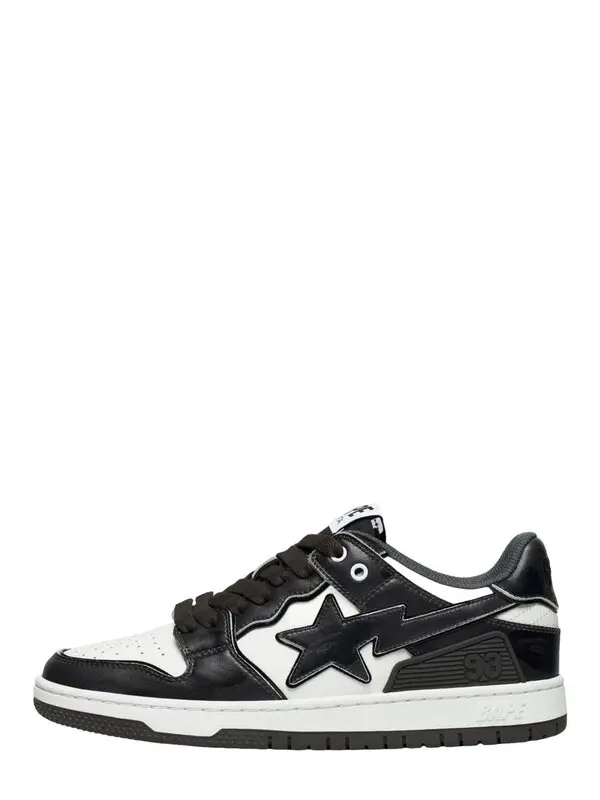A BATHING APE Sk8 Sta #1 Sneakers - Black/white