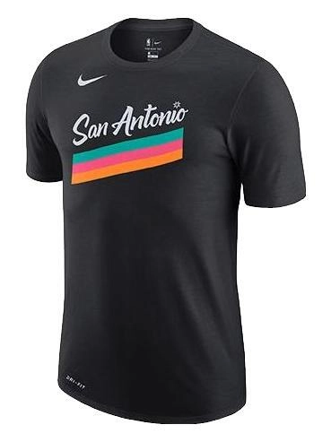 Nike San Antonio Spurs Basketball Sports T-shirt - Black