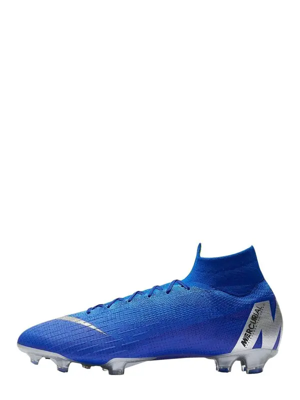 Nike Mercurial Superfly Elite Fg High-top Soccer Cleats - Blue/black/silver