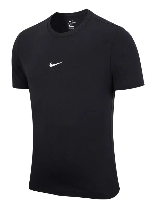 Nike Solid Color Logo Round Neck Pullover Short Sleeve T-shirt - Default Color