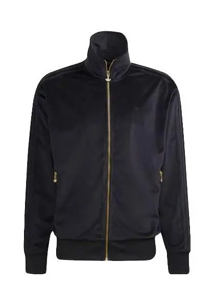 Adidas Originals Velvet Stand Collar Track Jacket - Black