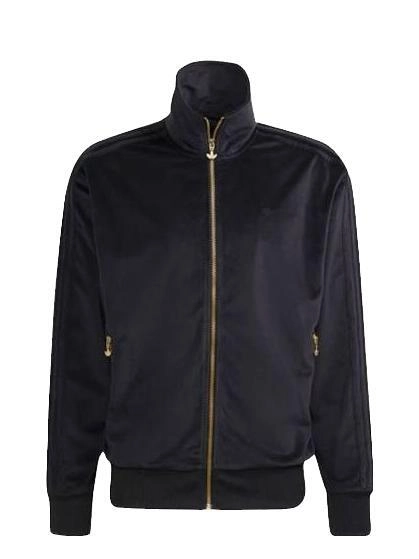 Adidas Originals Velvet Stand Collar Track Jacket - Black