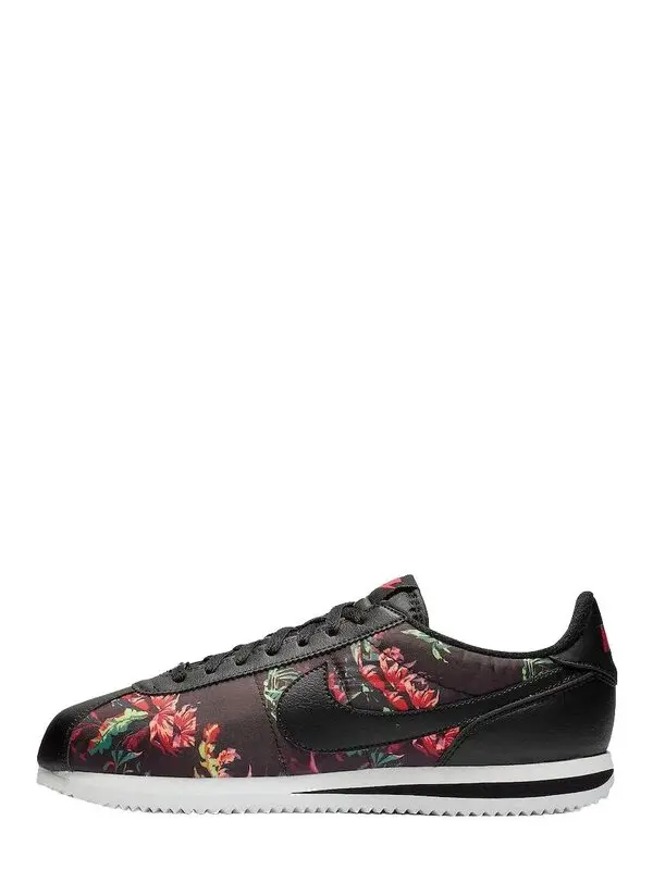 Nike Cortez Basic "floral Pack" Sneakers - Black